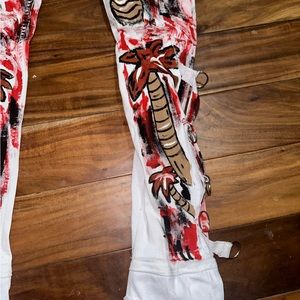 kishara | Jeans | Custom Painted Plam Trees Jeans F 1 | Poshmark